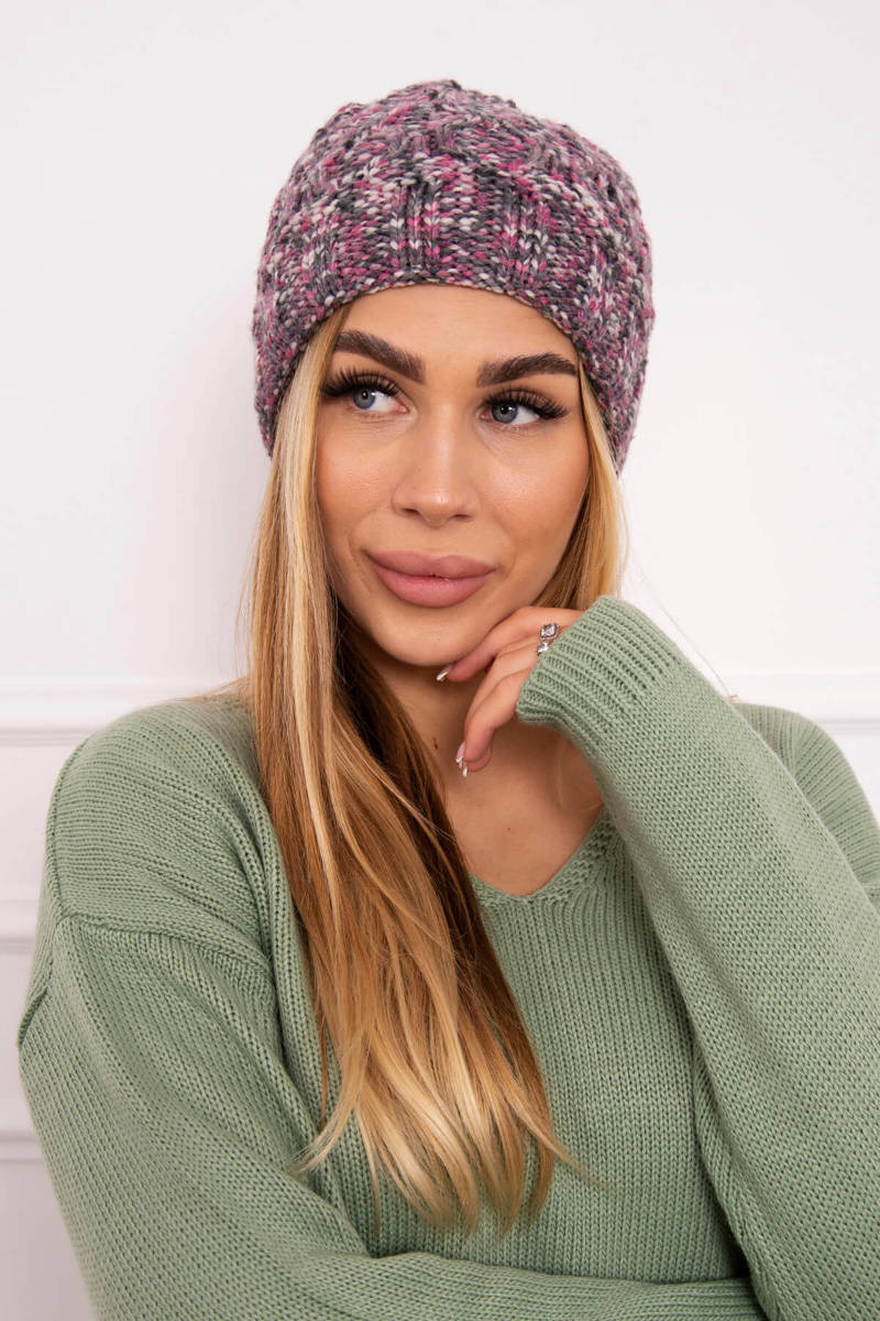 Women's cap Eliza K205 dark gray+graphite. Czapki damskie. Hurtownia ...